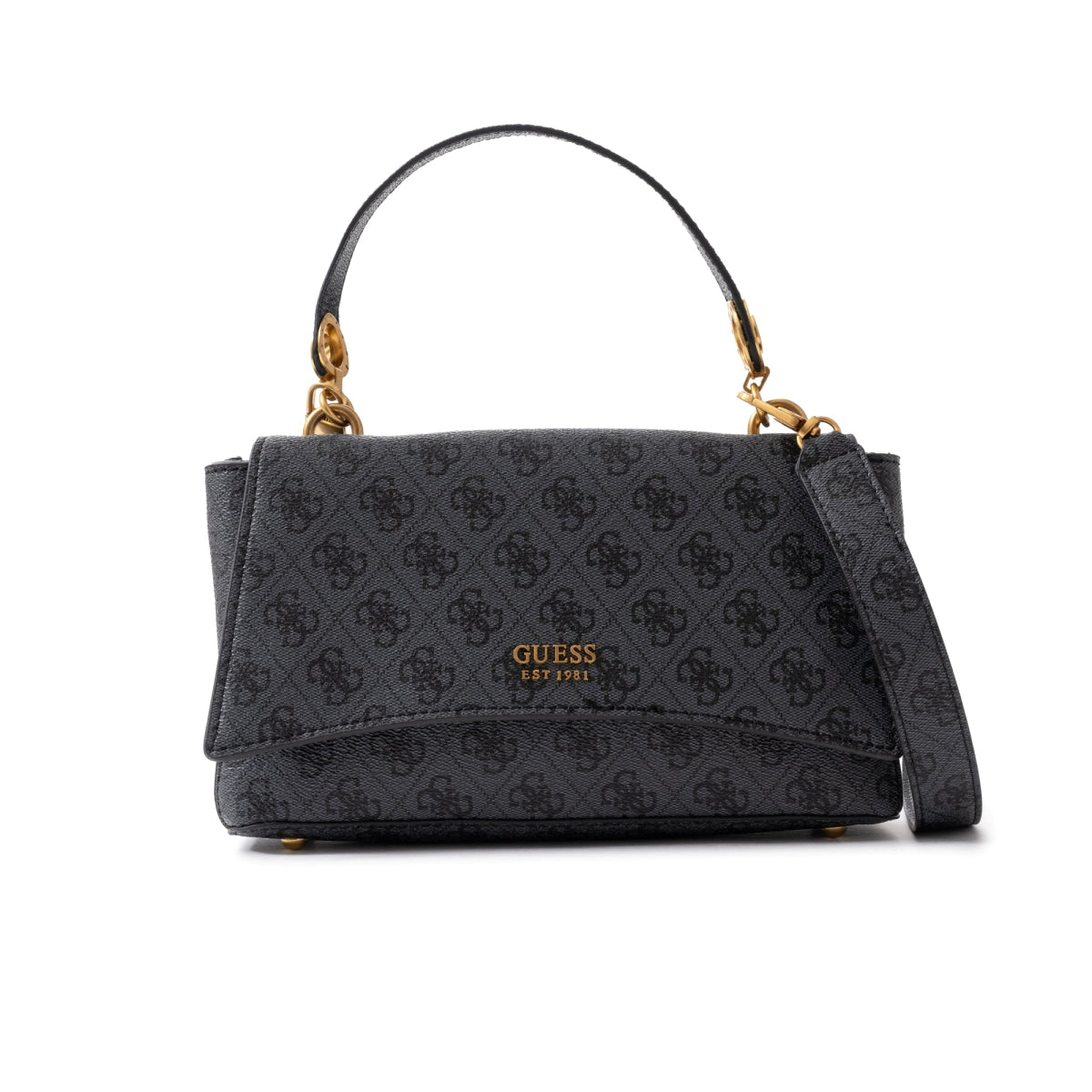 GUESS Masie Top Handle Flap Handbag - GRY – highend-eg